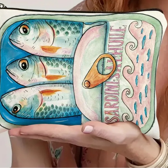 Fish | Nwt Funny Sardines Pouch | Poshmark